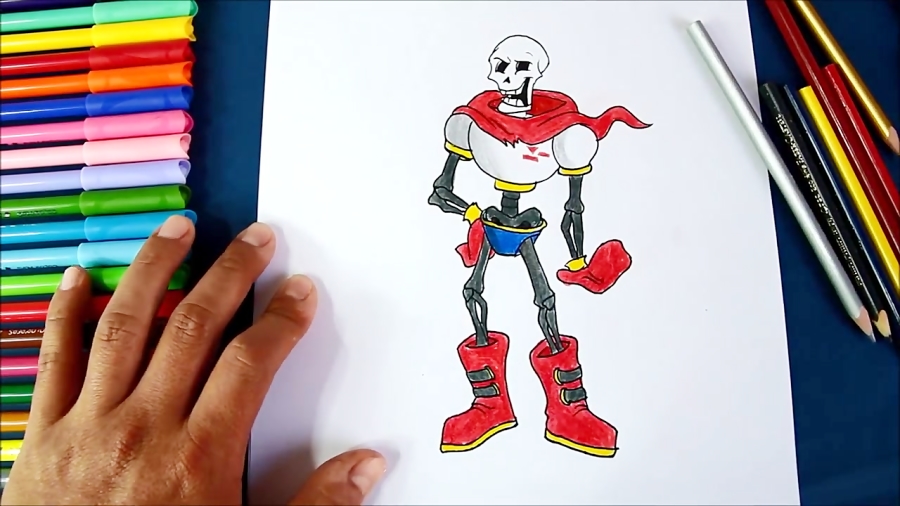 How to draw Papyrus (Undertale)