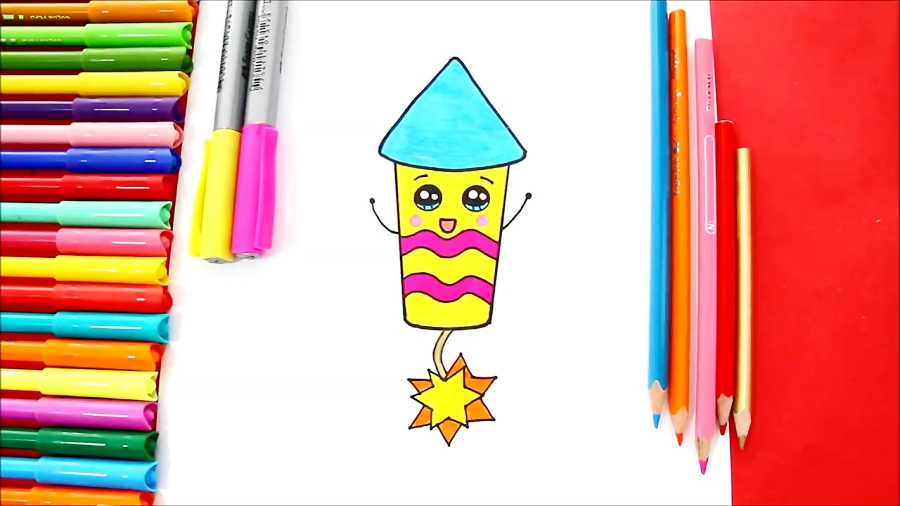 How to Draw a Cute Firecracker