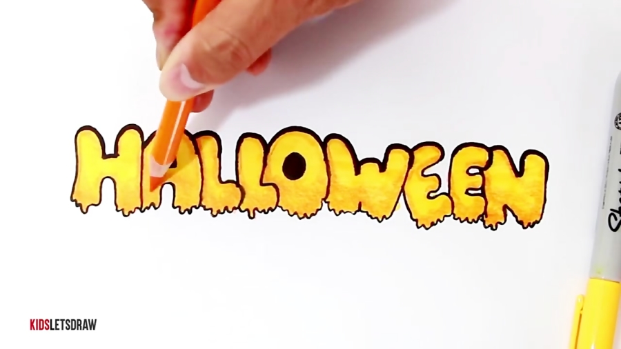 Drawing Halloween With Letters at Tiffany Mora blog
