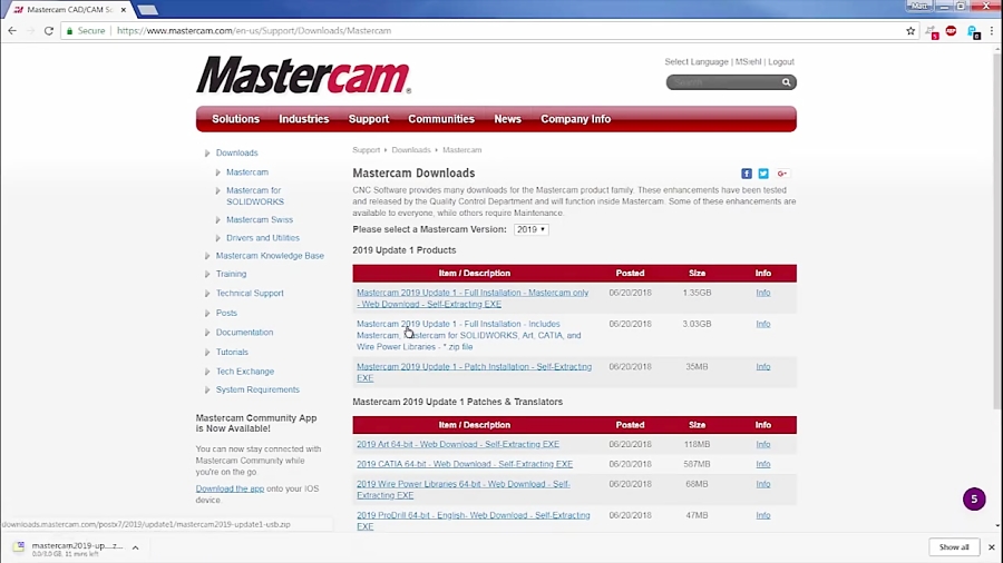 Mastercam 2019 Install