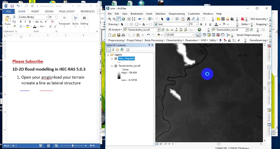 1D-2D HEC-RAS tutorial