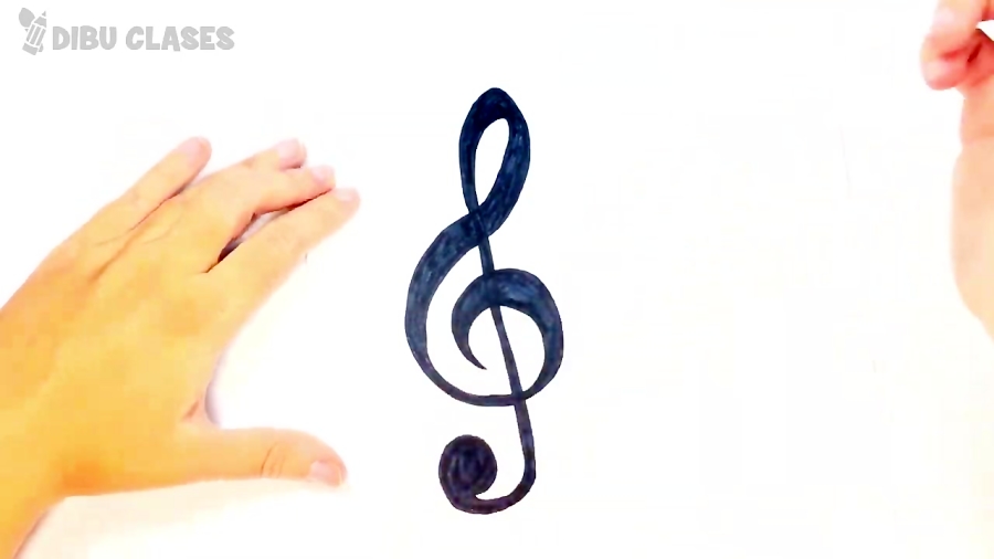 Cómo dibujar una Clave de Sol paso a paso | Dibujo fácil de Clave de Sol