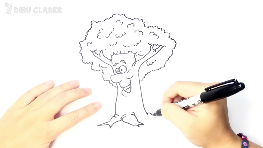 Como dibujar un Arbol para niños | Dibujo de Arbol paso a paso