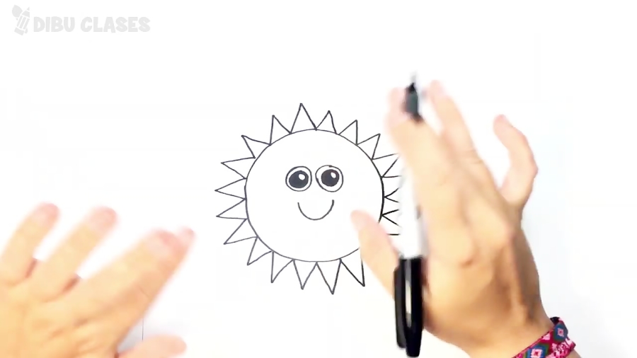 Como dibujar El Sol paso a paso | Dibujo fácil del Sol