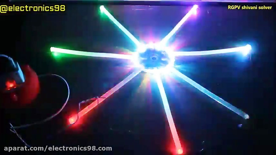 ساخت رقص نور زیبا و جذاب