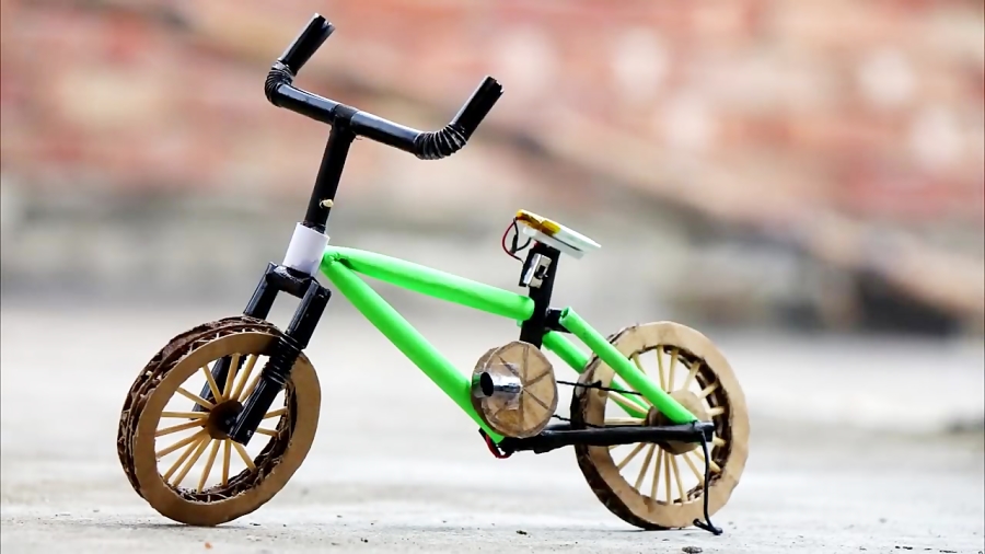 How to make a Motorized Bicycle at Home using Cardboard and Paper