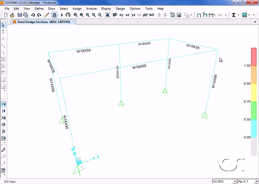 SAP2000 - 21 Static Pushover Analysis: Watch Learn