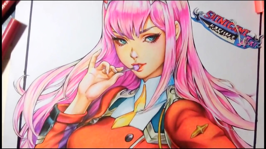 Speed Drawing - Zero two | Darling In The FranXX