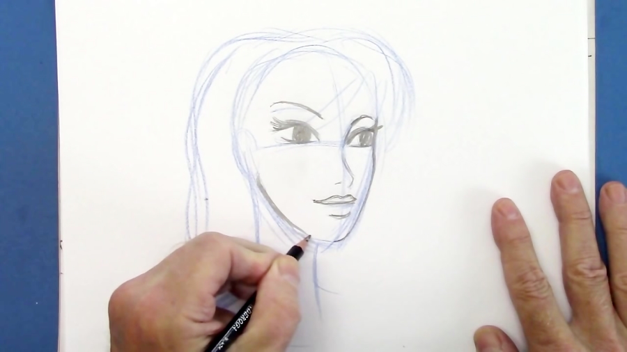 How to Draw an Attractive Female Character - Cartoon Drawing