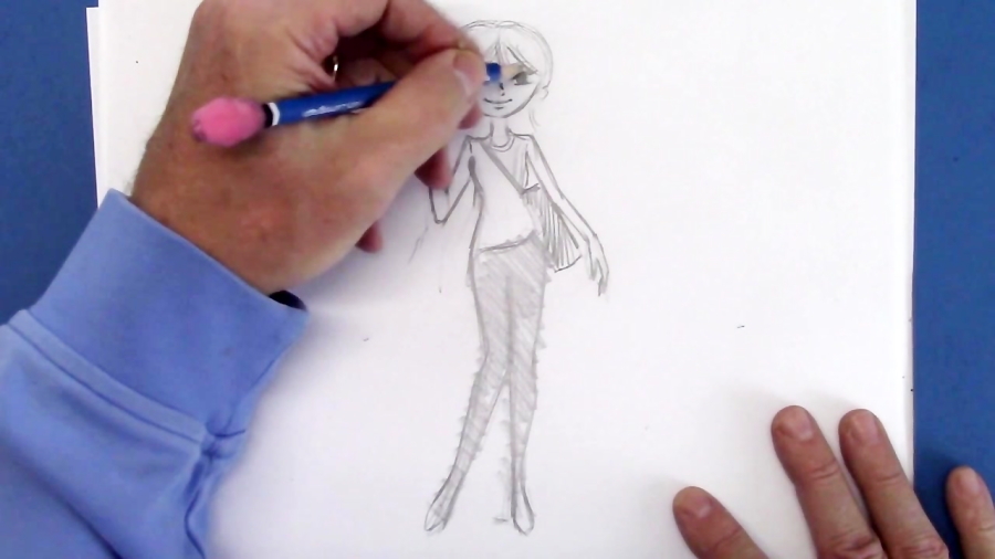 How to Draw People - Female Cartoon