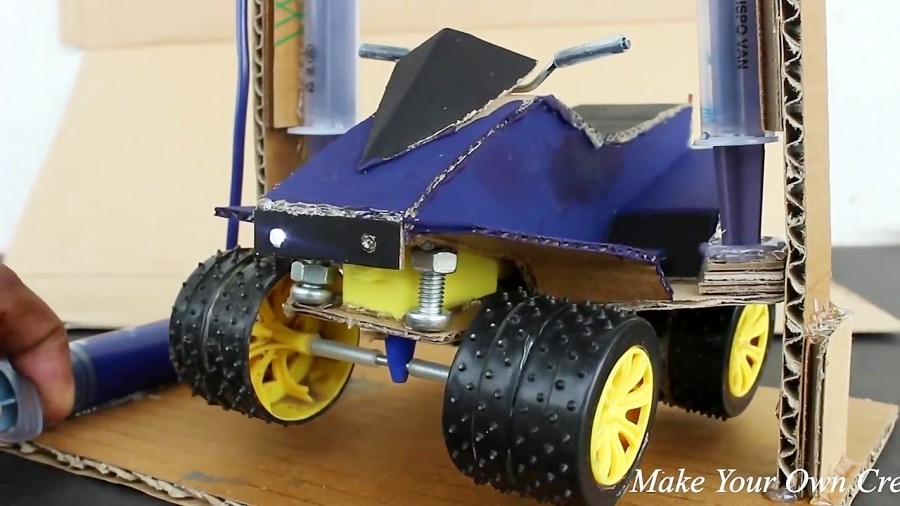 How To Make a car service lift - hydraulic lift project