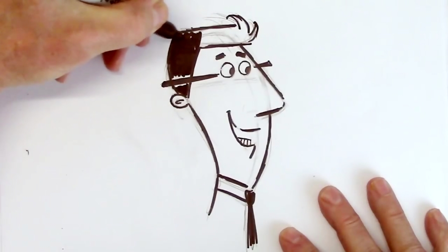 How to Draw a Retro Cartoon Dad - Easy to Draw!