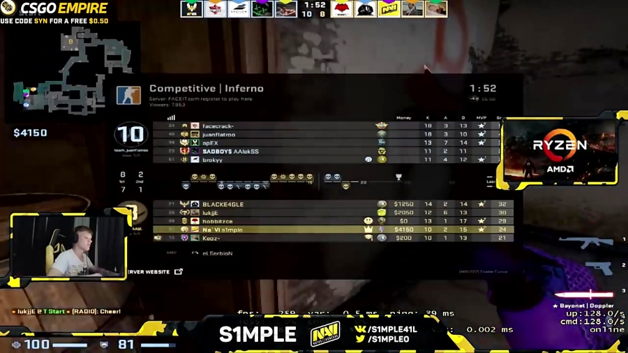 S1MPLE AIM SECRET LEAK! SCREAM FAILS HIS 1 TAPS! CS:GO Twitch Clips