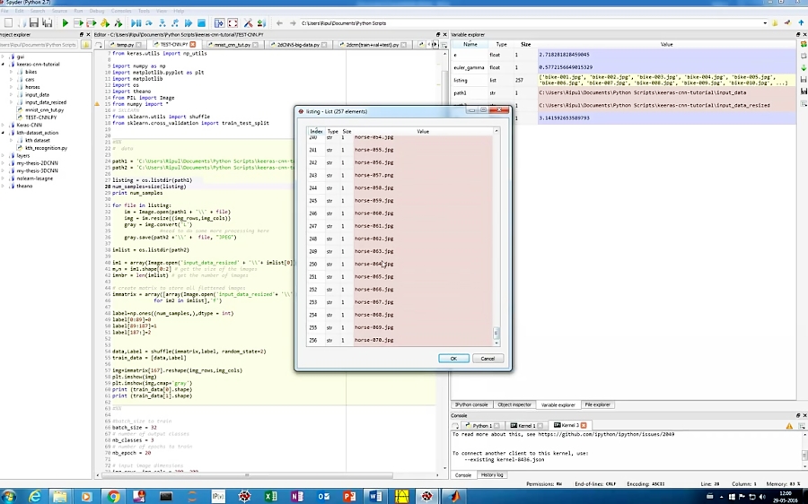 Feeding your own data set into the CNN model in Keras