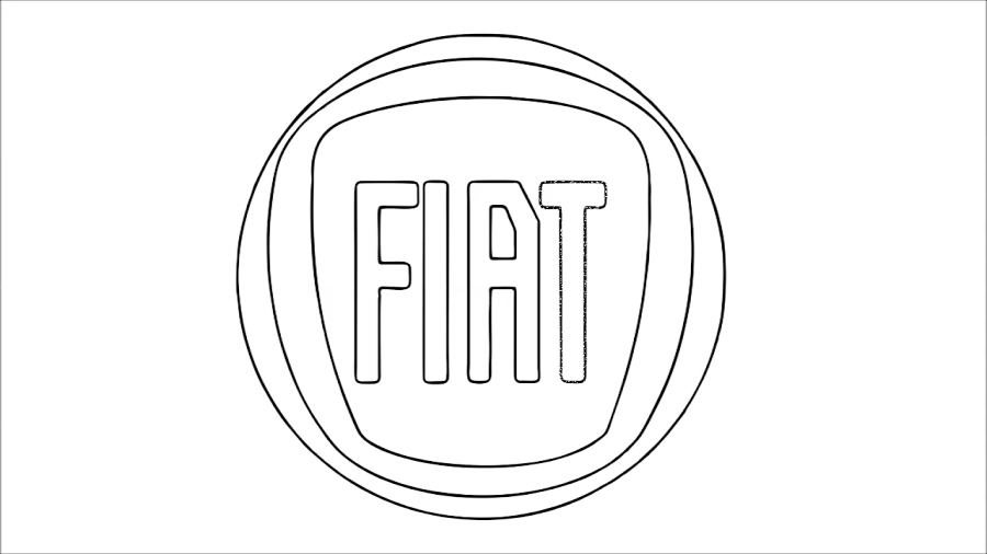 How to Draw the Fiat Logo (symbol, emblem)