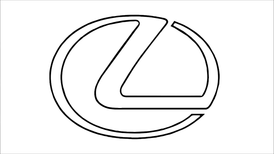 How to Draw the Lexus Logo (symbol, emblem)