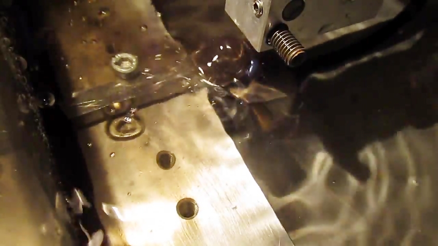 Wire EDM, home made, burning under Arduino control