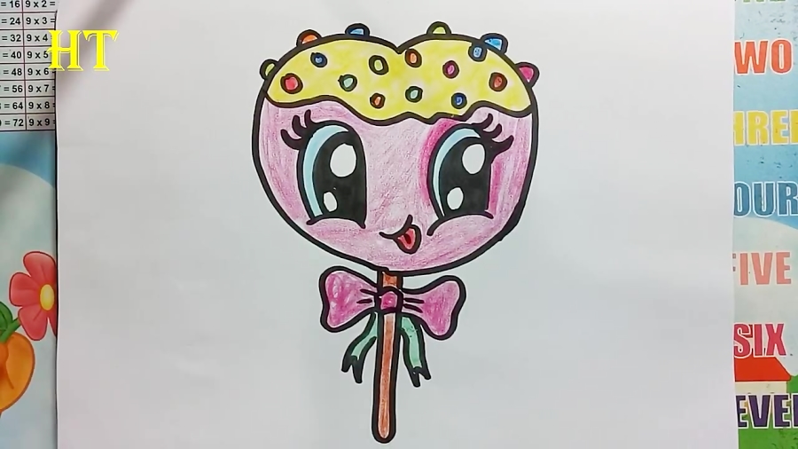 HOW TO DRAW A CUTE CANDY EASY STEP BY STEP