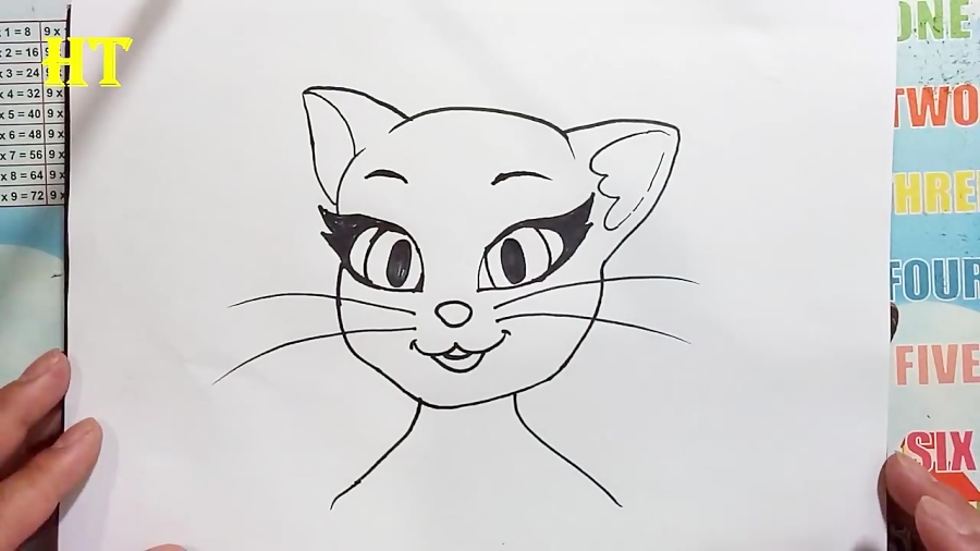 My Talking Angela Drawing - How to draw My Talking Angela