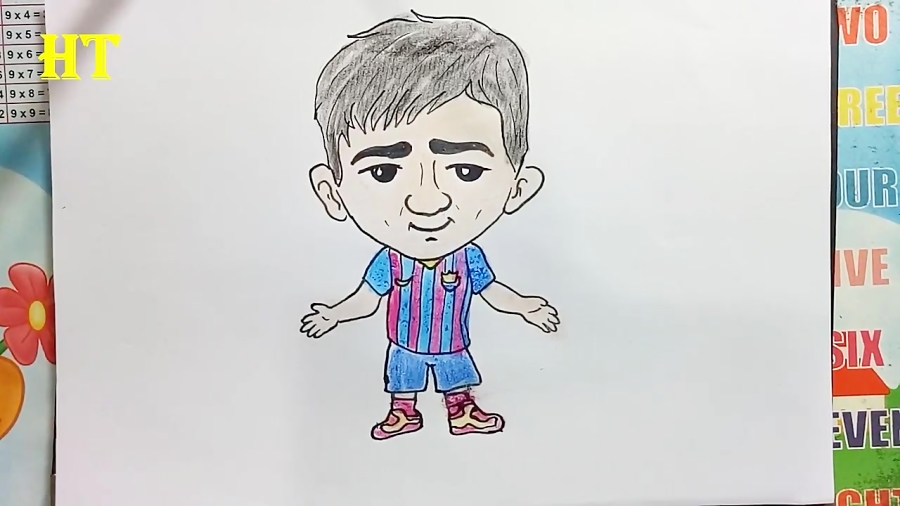 Lionel Messi Chibi drawing | How to Draw Lionel Messi