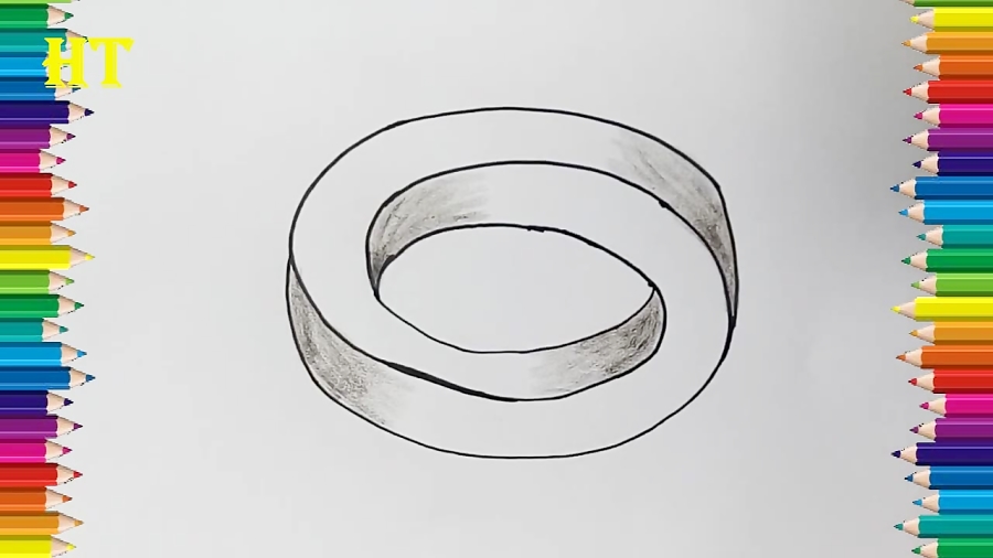 How to Draw a Simple Optical Illusion: The Impossible Oval: Narrated