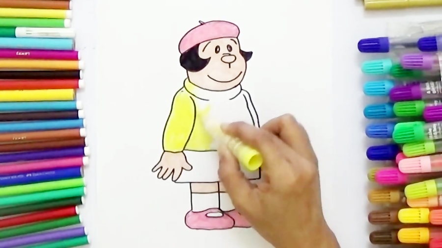 How to draw Jaiko from Doraemon | BoDraw