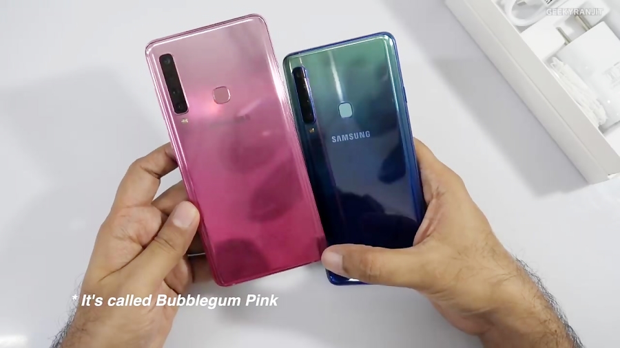 Samsung Galaxy A9 Unboxing Overview with Quad Rear Cameras