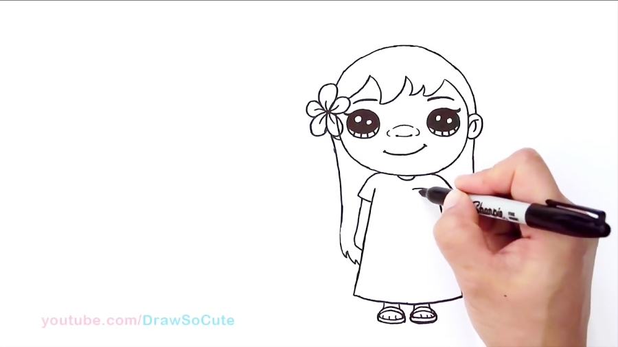 How to Draw Lilo Easy | Disney Lilo and Stitch