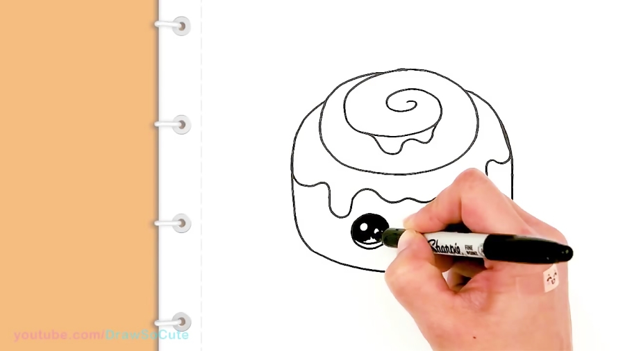 How to Draw a Cinnamon Roll Cute and Easy