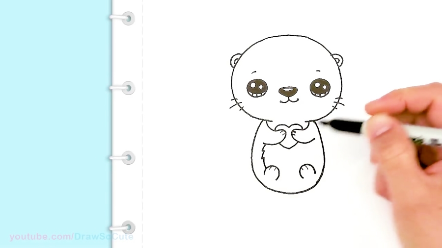 How to Draw an Otter Easy and Cute