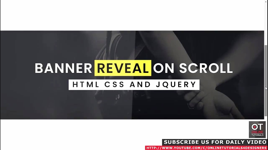 Image Reveal On Scroll | Html CSS and jQuery | Speed Coding