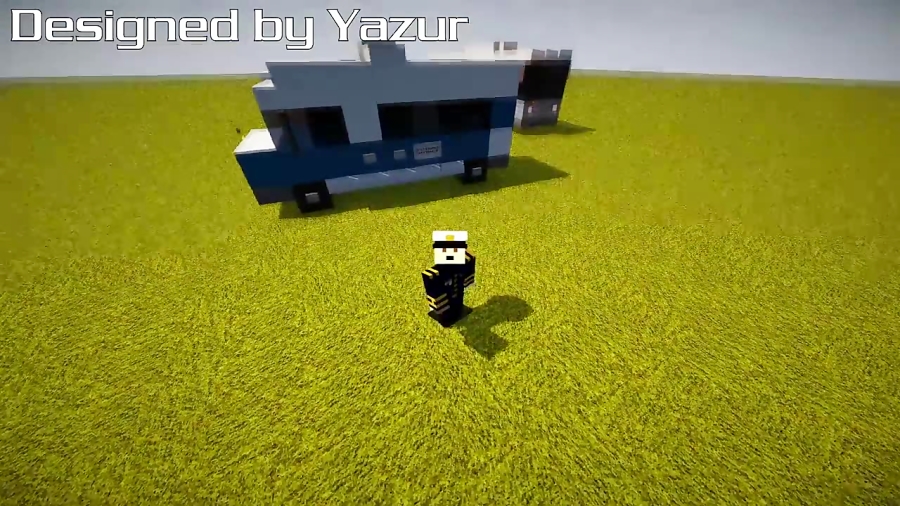 Minecraft: Police Van Tutorial (Designed By Yazur)