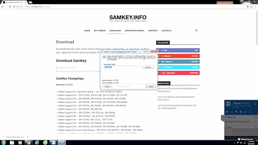 آموزش آنلاک شبکه گوشی و تبلت های سامسونگ با Samkey