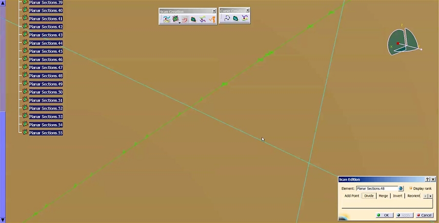 Catia V5 | Catia V6: Digitized Shape Editor (DSE) - Planar Sections ...