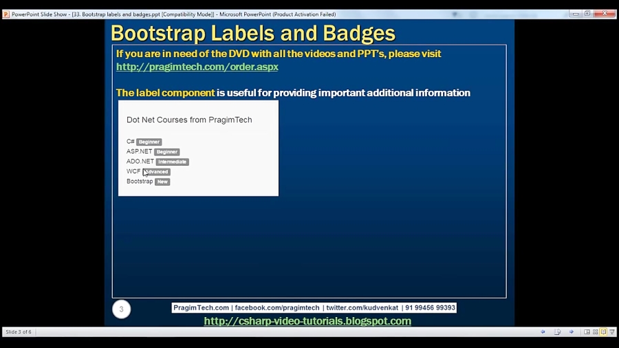 Bootstrap labels and badges