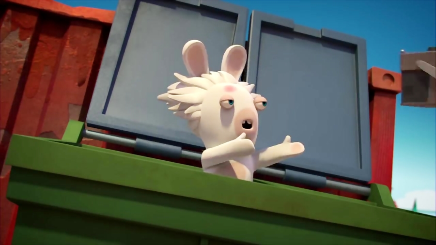 Rabbids Invasion - Mad rabbid vs. The Robots