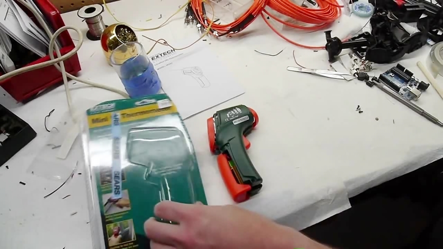 Extech IR250 infrared thermometer disassembly and plans for thermal imaging