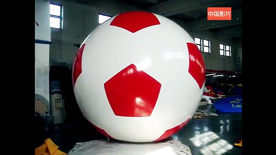 Very large inflatable ball burst!