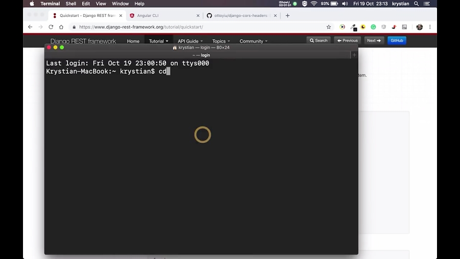 Django and Angular full CRUD part1 Django and Angular full CRUD part1