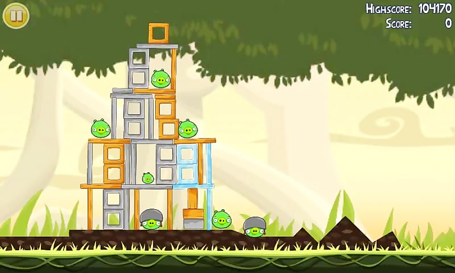 Official Angry Birds walkthrough for theme 6 levels 10-15