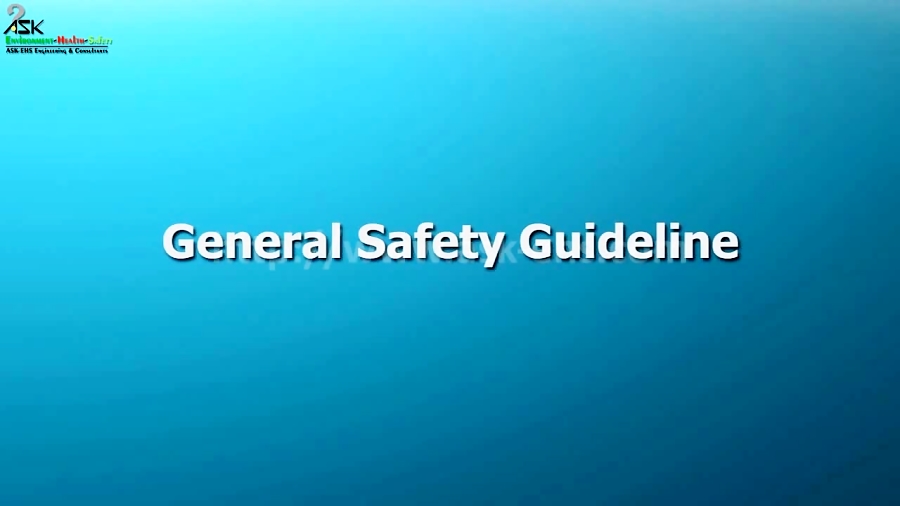 General Safety Instructions – Animated Safety Training