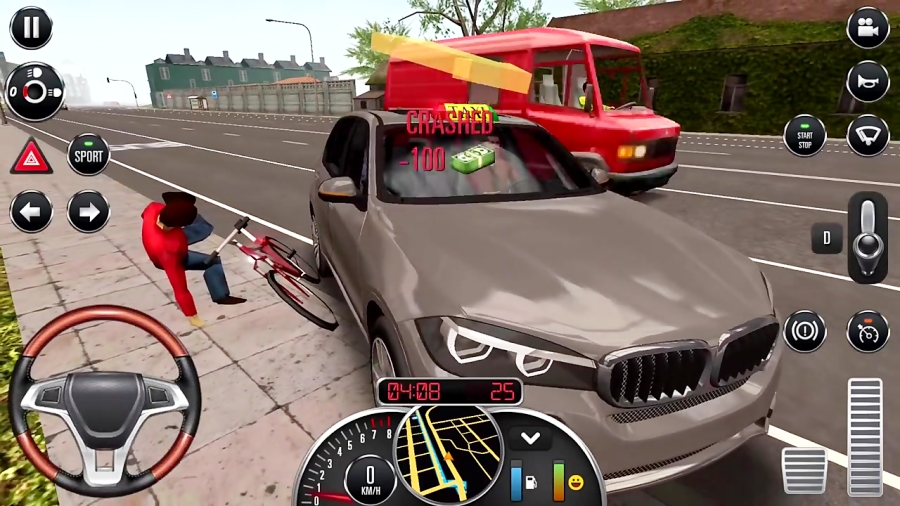 Taxi Sim 2016 #23 - CRAZY DRIVER! Taxi Game Android IOS gameplay