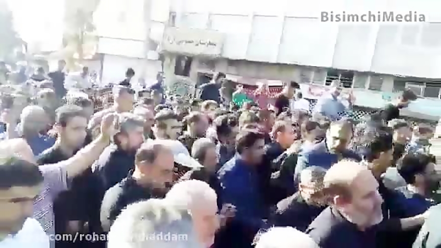 مراسم پرشکوه تشییع خادم و مداح اهل بیت ع مرحوم منصوری در شهر اردبیل