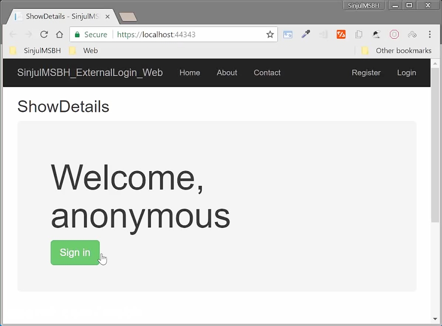 ASP.Net Core External Login ASP.Net Core External Login