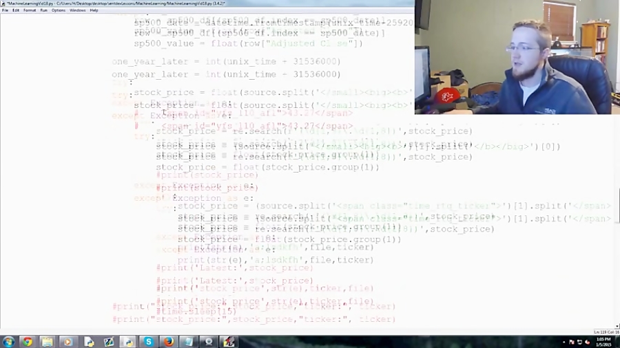 Learning and Testing our Machine learning algorithm p. 18