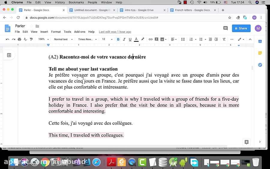 TCF TEF Preparation Level A2 - Part 5