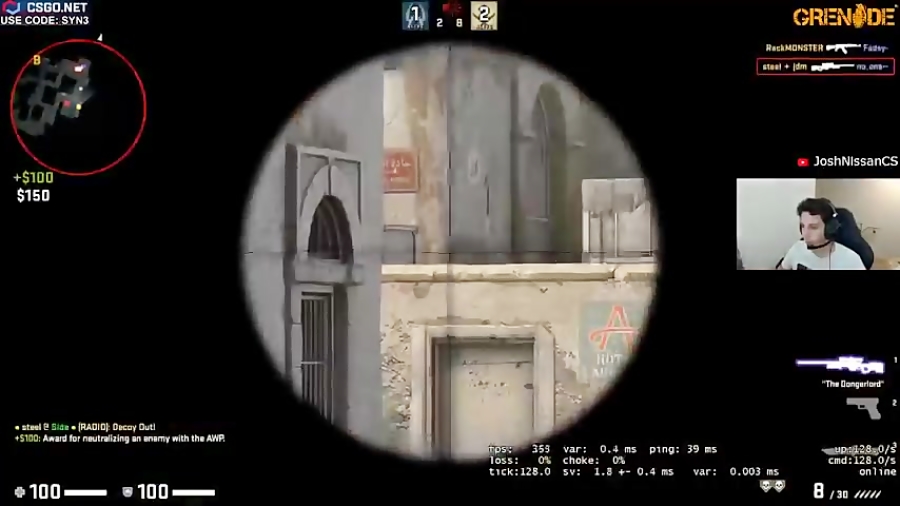 STEWIE2K SICK NASTY AWP FLICKS! INVISIBLE GLITCH? CS:GO Twitch Clips