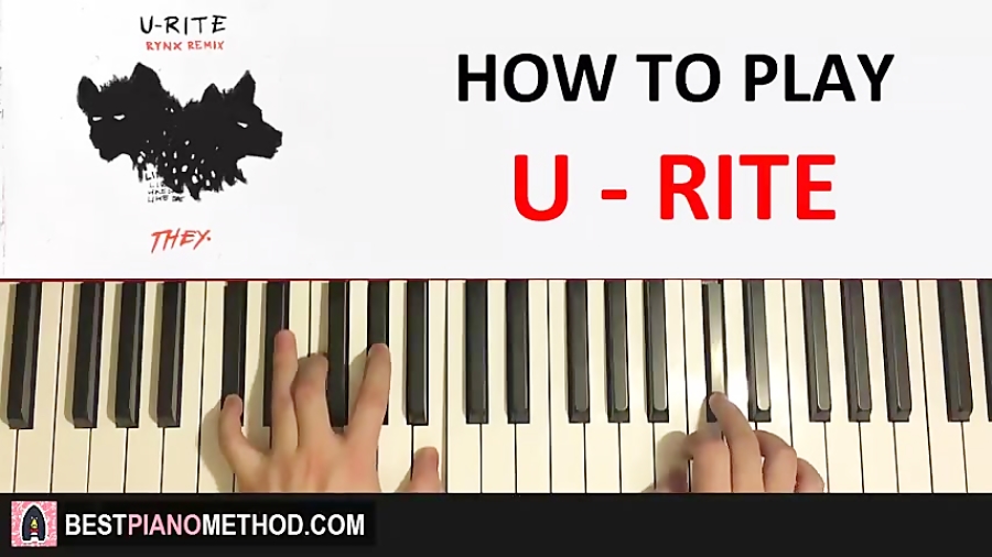 HOW TO PLAY - THEY - U-RITE (Rynx Remix) (Piano Tutorial Lesson)