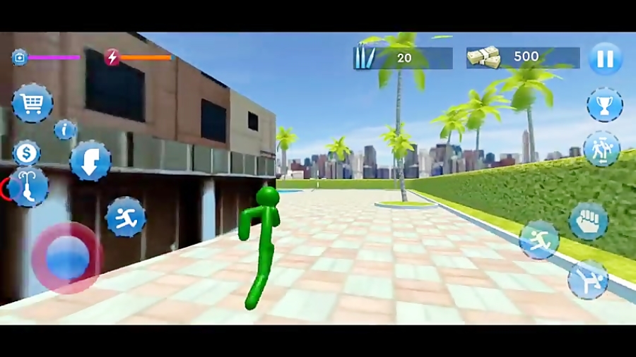 Green Hero Stickman Criminal Mafia - Gameplay Trailer (Android Game)