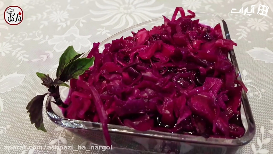 ترشی کلم بنفش فوری